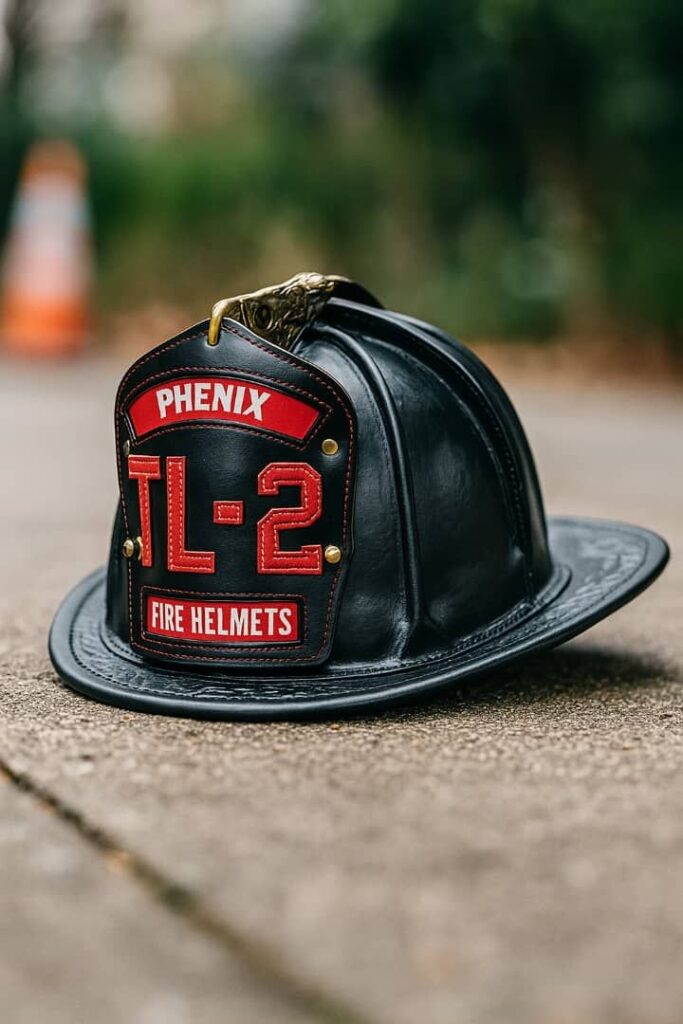 Premium Leather Fire Helmet – NFPA-Certified, Durable & Clas